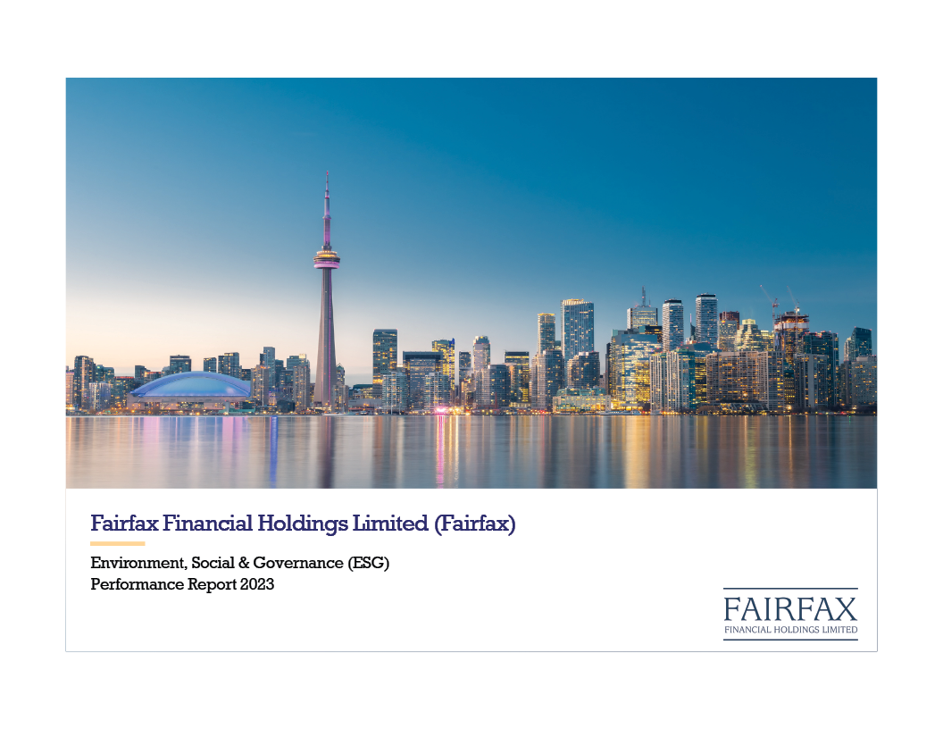 Corporate Responsibility - Fairfax Financial