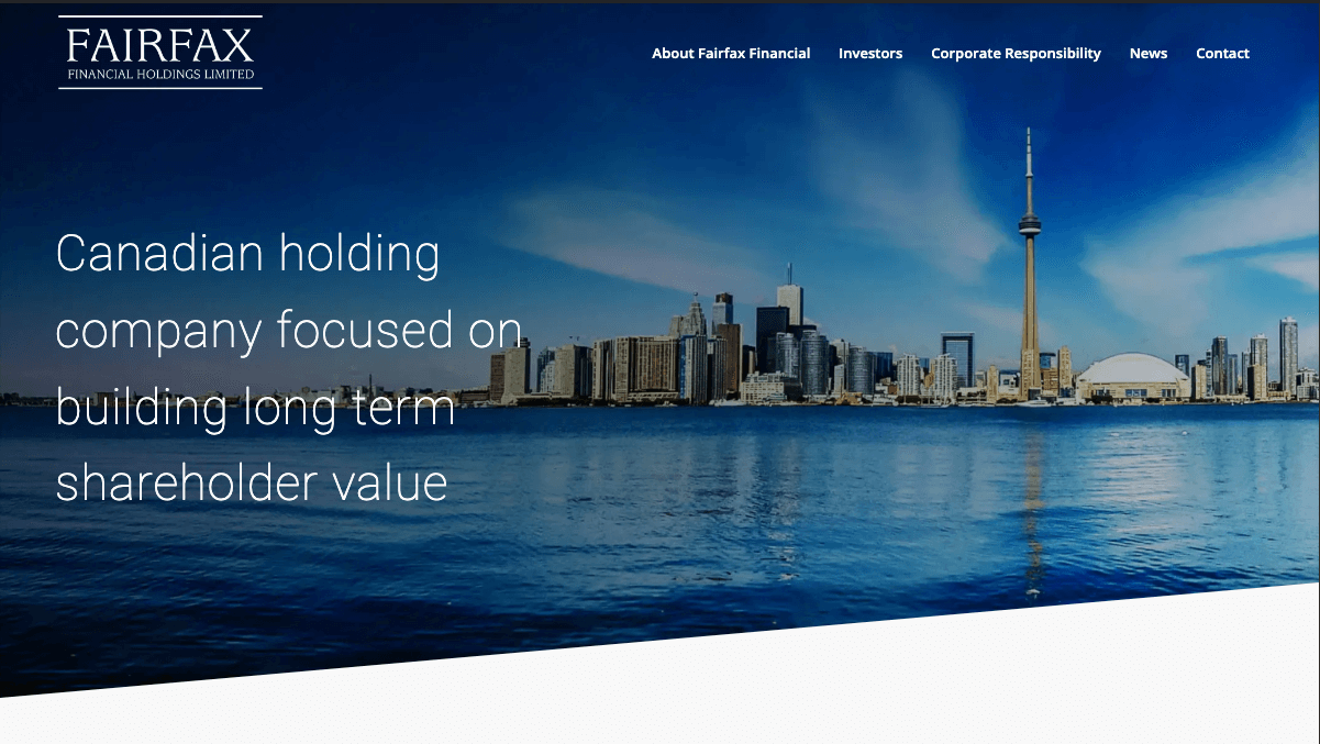 Fairfax financial stock store